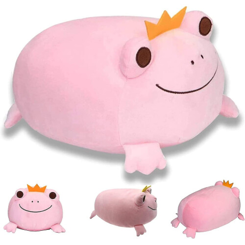 Frog Stuffed Animals Cute Soft Frog Plushie With Crown And Smile Face ...