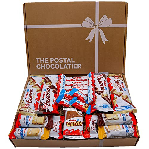 Kinder Bueno Hamper Box with White Chocolate and Kinder Card, Perfect ...