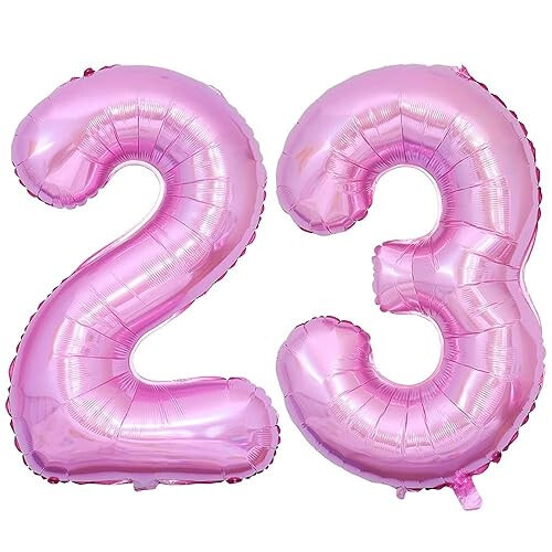 Vthoviwa 11 Colors. 101Cm Balloon Number 23/32 Pink, Balloon 23/32 ...