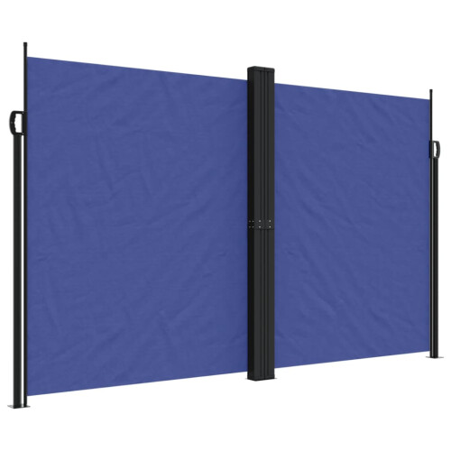 vidaXL Retractable Side Awning Outdoor Privacy Screen Shade Blue ...