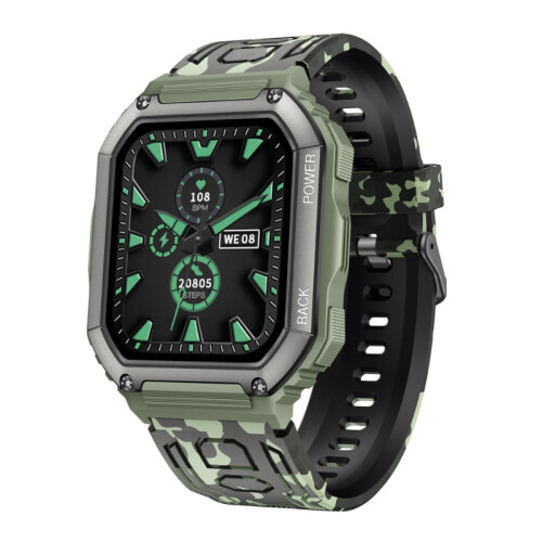 Chronus Men's Military Smart Watch, 5ATM Waterproof Outdoor Sports ...