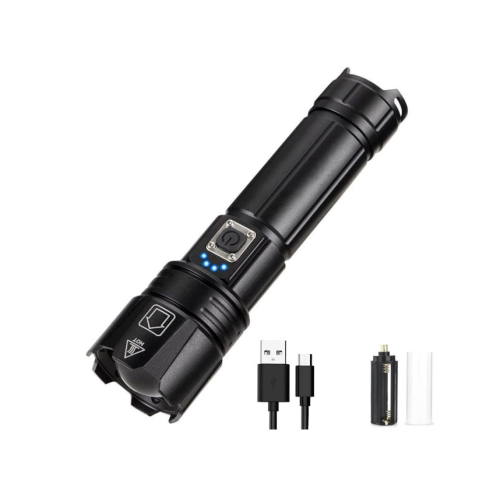 Chronus Torch High Power USB Rechargeable Zoom Waterproof Powerful ...