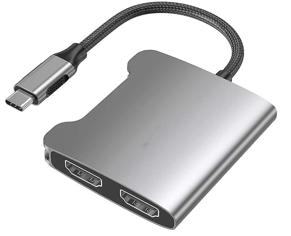 Chronus USB C to Dual HDMI Adapter, [Dual Monitors Up to 4K / 30Hz ...