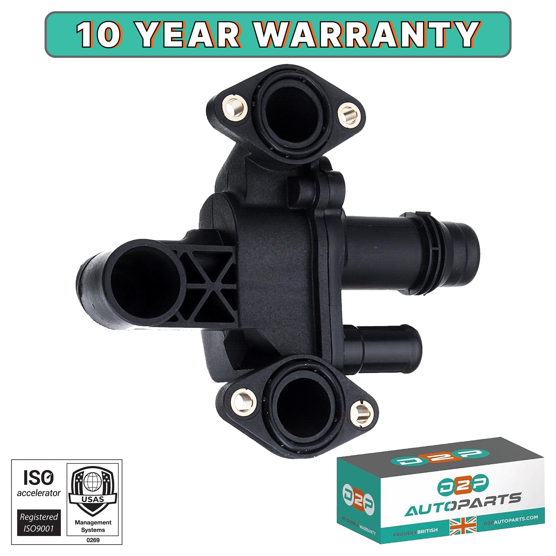 FOR JAGUAR S TYPE 2.7 TD THERMOSTAT WATER OUTLET PIPE (2004-2009 ...