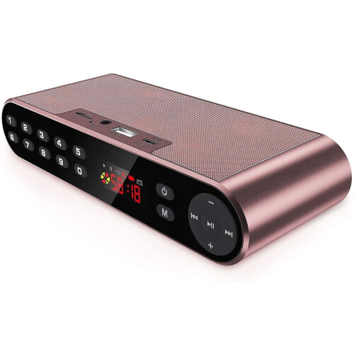 Chronus Portable, wireless bluetooth speaker with digital FM radio, MP7 ...