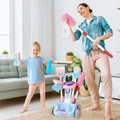 Kids Cleaning Pretend Play Set House Cleaning Tools Toys Kids ...