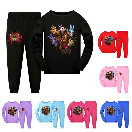 (suit red, 120cm) Kids Five Nights At Freddy's Fnaf Pyjamas Cotton Pj ...