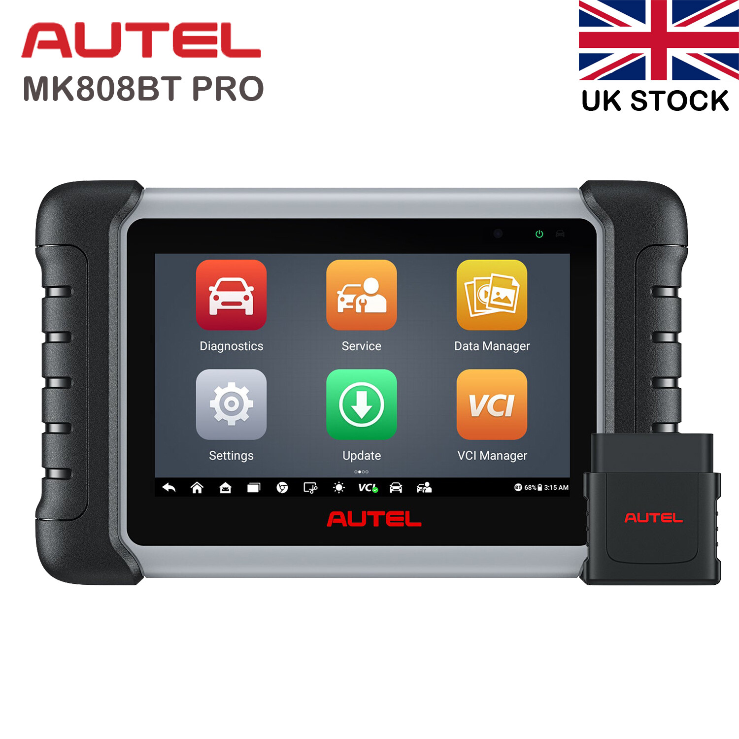 Autel MaxiCOM MK808BT PRO Wireless Auto Diagnostic Scanner Full System Code Reader Bi ...