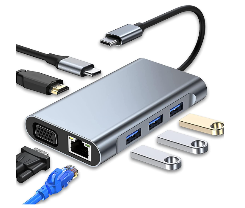 Chronus USB C Hub, Multiport USB C Adapter 7 in 1 with 4K HDMI VGA USB ...