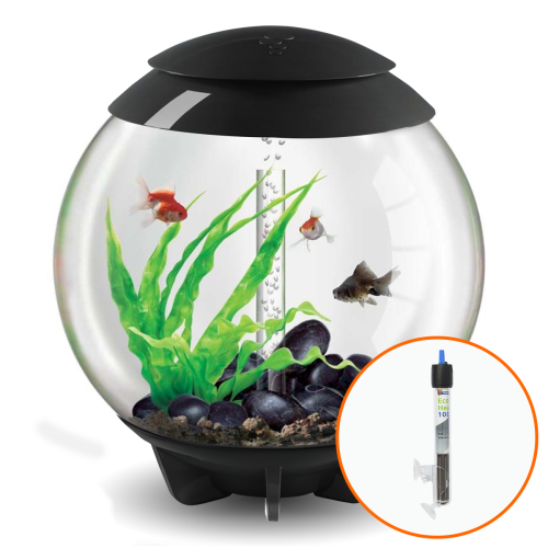 biOrb Halo 60L Aquarium in Grey with MCR LED Lighting with Heater Pack ...