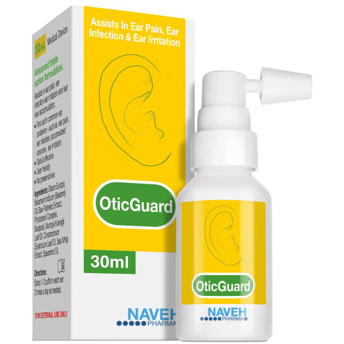 Otic Guard Natural Ear Spray 3 in 1 Herbal-Oil Blend for Ear Infections ...