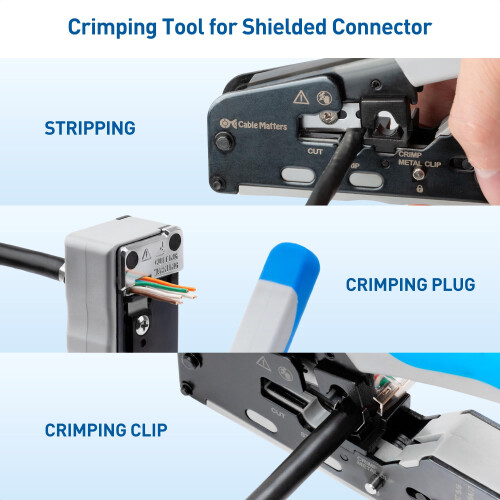 Cable Matters All-in-One Modular Ethernet Tool Cat 8 (Cat5 Cat6 Cat7 ...