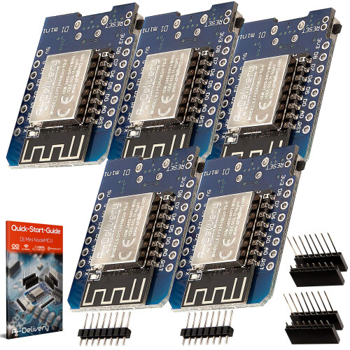 3 x D1 Mini NodeMCU WiFi Board ESP8266-12F CH340G WLAN ESP8266 Micro USB Lua Module 3.3V 500mA ...