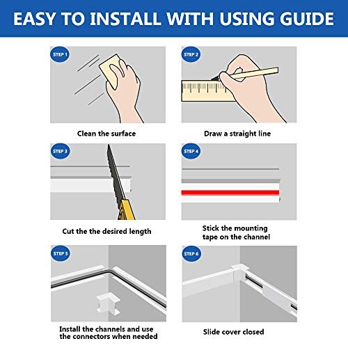Cable Trunking Kit, Trunking for TV Cables, Self Adhesive Wall Cable ...