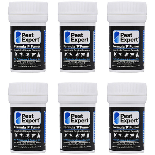Cluster Fly Killer Smoke Bombs 6 x 3.5g - Formula 'P' Fumer Cluster Fly ...