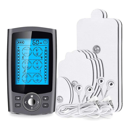 Dual Channel Tens Machine Pain Relief Treatment Machine Full Body ...