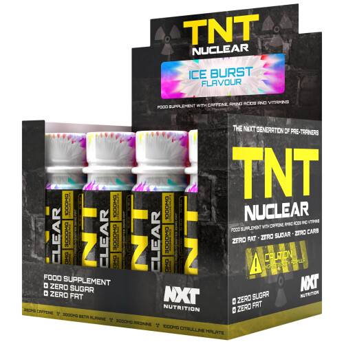 TNT Nuclear Shots - Pre Workout Energy Drink 12 x 60ml | Ice Burst on OnBuy