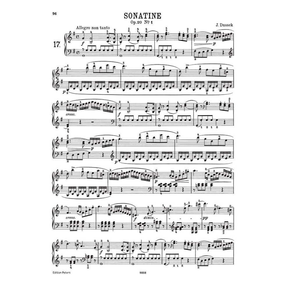 Sonatina Album Vol. 1 (Piano Solo): Sonatinen und andere Stücke für ...