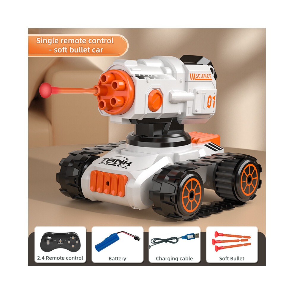 (1838-7-WH) Mini 4WD Off-Road All Terrain Rc Tank That Shoots Kids 6 ...