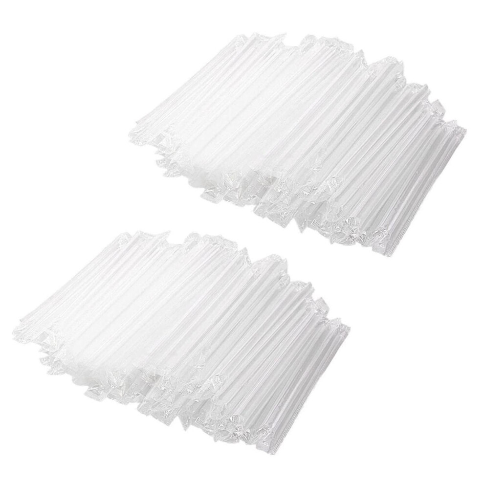 600pcs Smoothie Jumbo Straw Clear Straws For Milkshake Bubble Tea Jumbo ...
