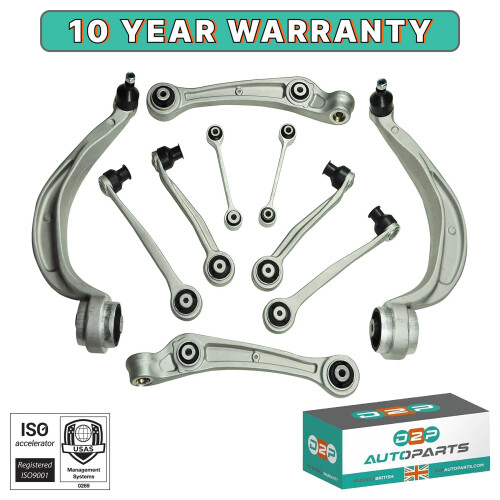 FRONT SUSPENSION WISHBONES TRACK CONTROL ARMS LINKS KIT FOR AUDI A4 (B8 ...