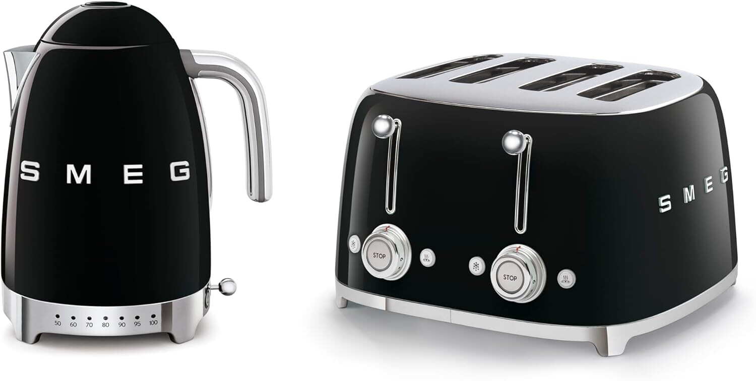 Smeg KLF04BLUK Jug Kettle with 7 Temperature Settings , 3KW, 1.7L ...