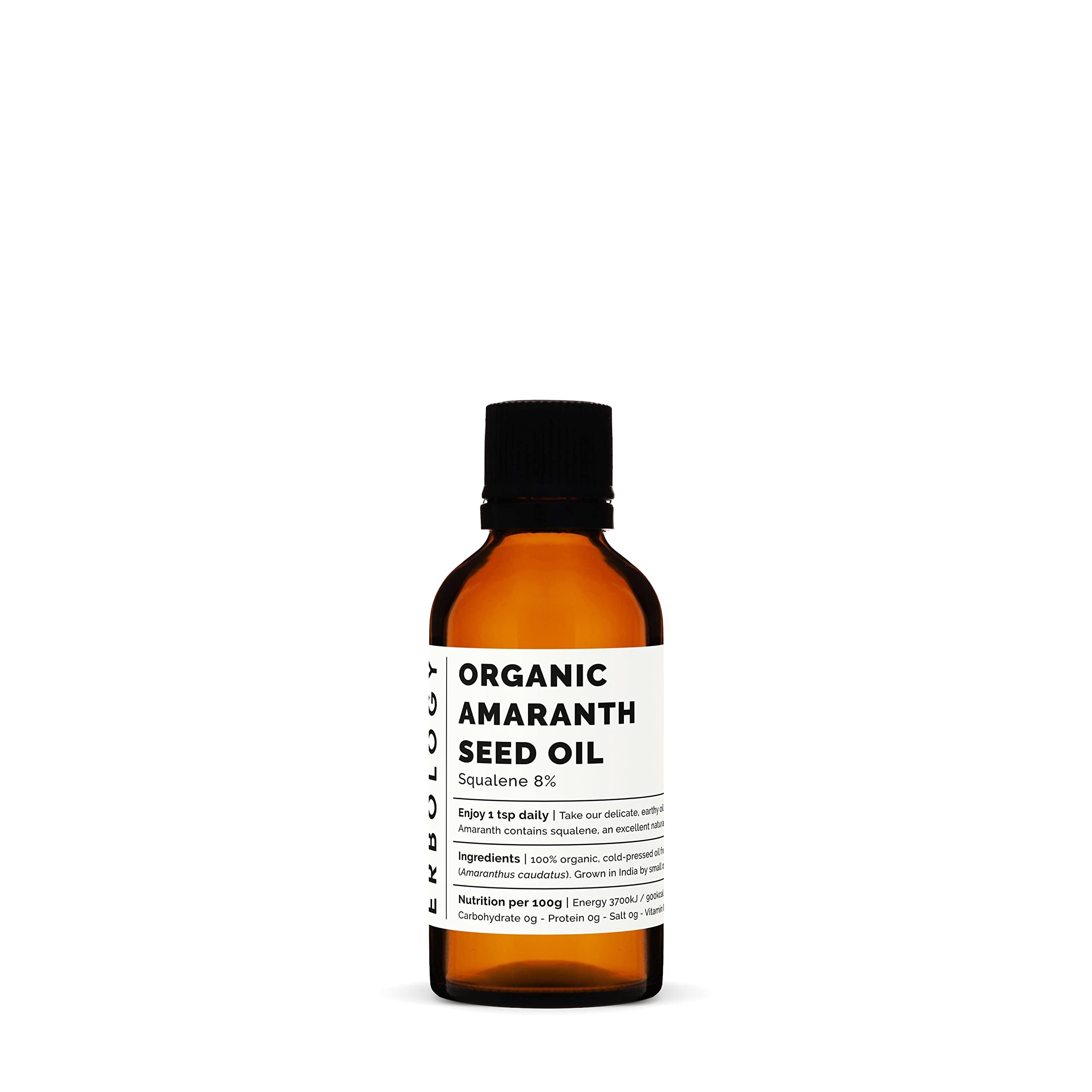 Organic Amaranth Oil 50ml - Cold-Pressed - Rich in Squalene (8%) and ...