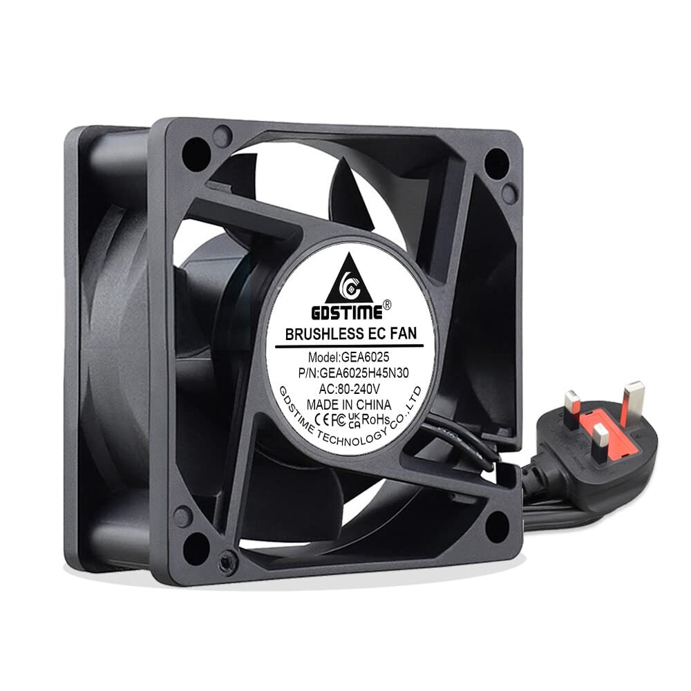 60mm x 25mm 220V Computer Fan EC 240V 60mm PC Cooling Fan AC Axial Fan ...