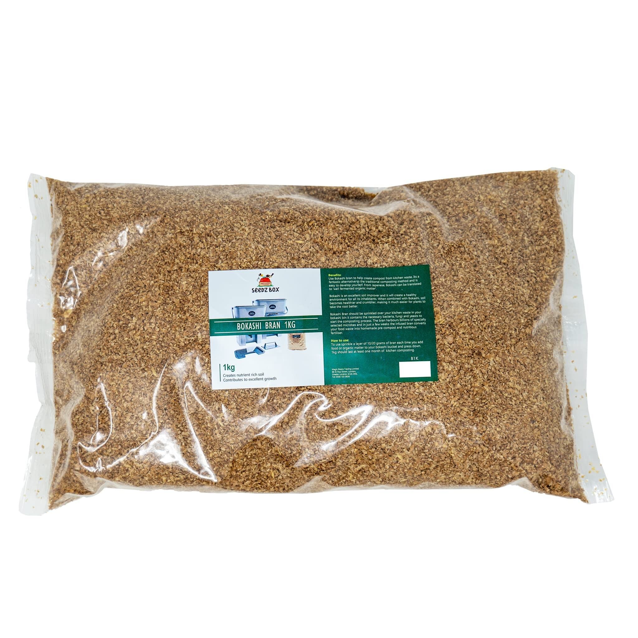 Compost Accelerator For Compost Bin 1kg - Bokashi Bran - Compost ...