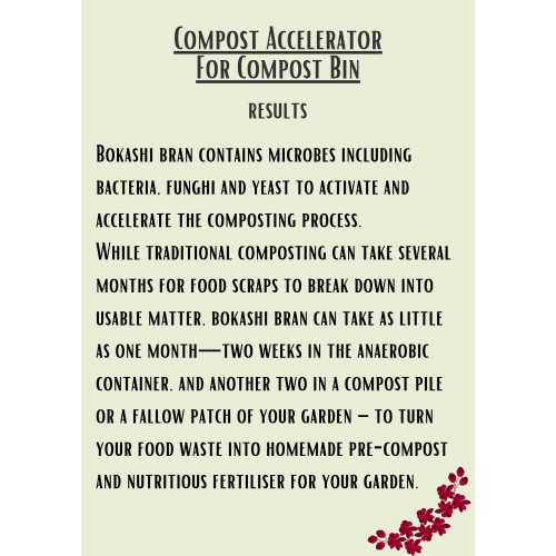 Compost Accelerator For Compost Bin 1kg - Bokashi Bran - Compost ...