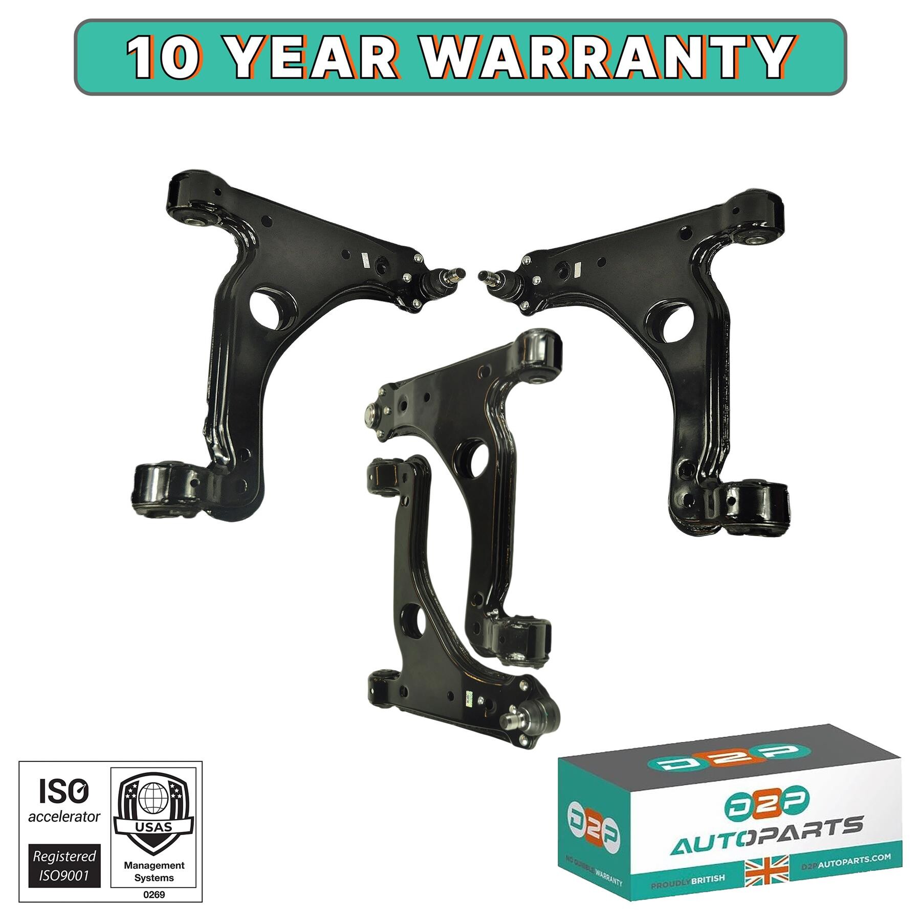 For Vauxhall Astra H Zafira B Front Lower Suspension Wishbone Control Arms X2 on OnBuy