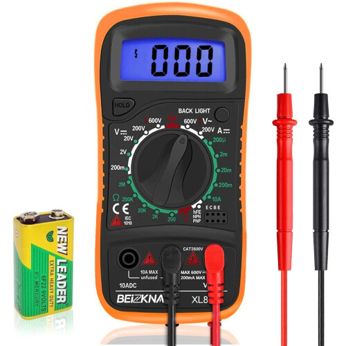 Beizkna Digital Multimeter Voltmeter Battery Voltage Multi Tester AC DC ... Beizkna Digital Multimeter Voltmeter Battery Voltage Multi Tester AC DC ...