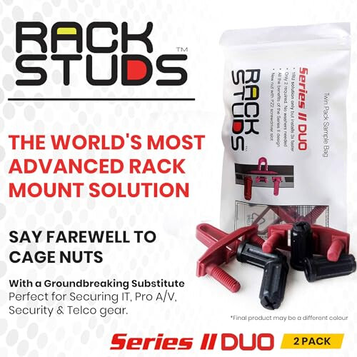 - DUO20 1RU Series II Rack Mount Solution - Effortless Cage Nut & Rack ...