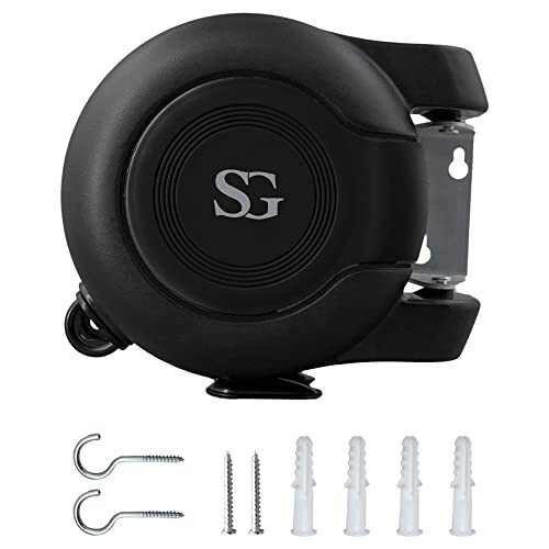 Cordomatic Retractable Washing Line 30m Auto Retractable Reel Clothes ...