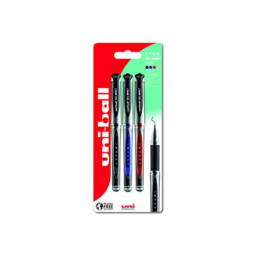 uni-ball UMN-153S Gel Impact Rollerball Pens. Premium Broad 1.0mm ...