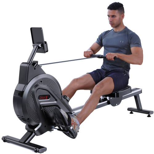 Dripex Magnetic Rowing Machine For Home Gym with Silent Aluminum Slide ...