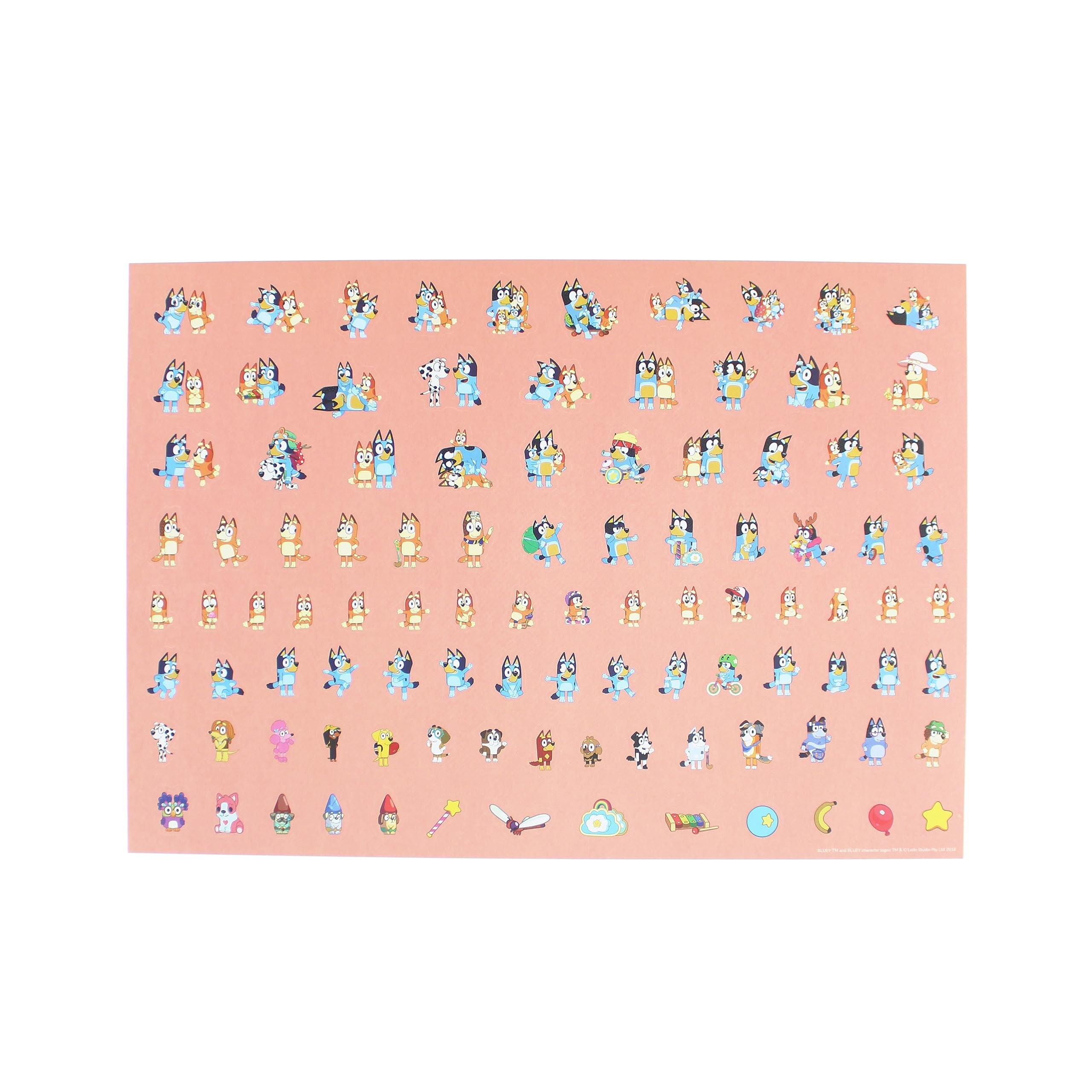 Bluey Reward Chart with Stickers | Reward Charts for Children Behaviour ...