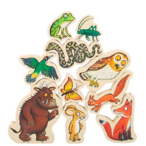 The Gruffalo Wood Character Balancing Game. Includes 10 Wooden Pieces ...