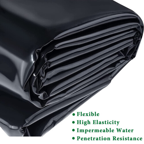Pond Liner 2M X 2M - Black Heavy Duty Underlay Garden Fish Ponds ...