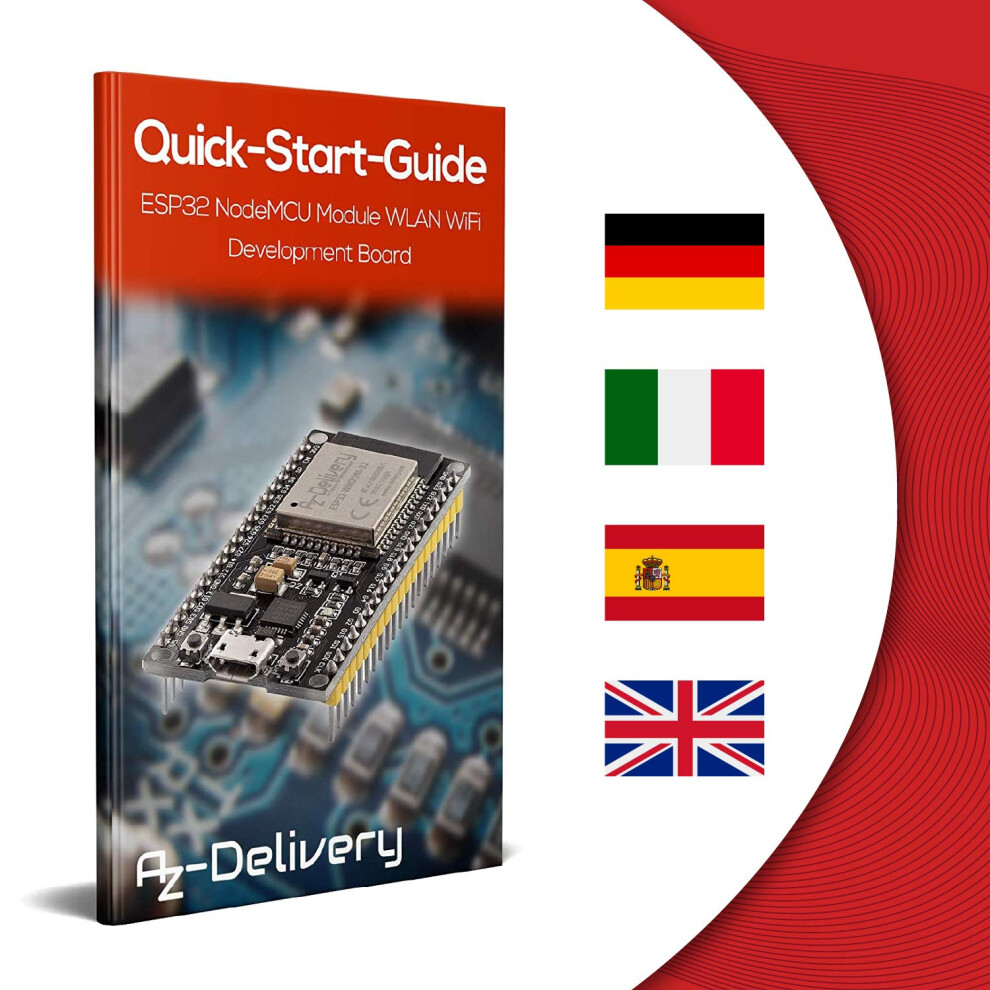 ESP32-DevKitC NodeMCU WiFi WLAN CP2102 ESP32-WROOM-32D IoT 2-In-1 Microcontroller Bluetooth ...