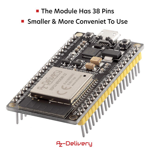 ESP32-DevKitC NodeMCU WiFi WLAN CP2102 ESP32-WROOM-32D IoT 2-In-1 ...