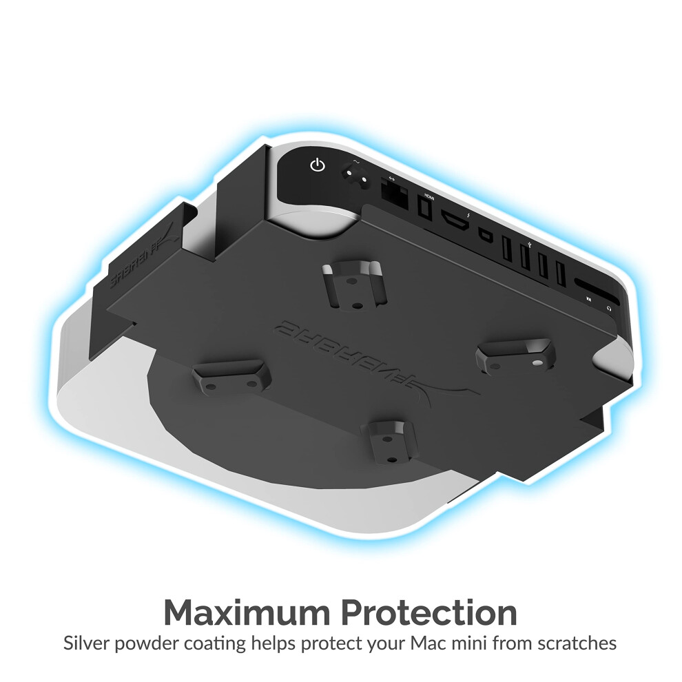 Mac Mini Mount, VESA Mount for Mac Mini M1 Premium Aluminum Wall Mount ...