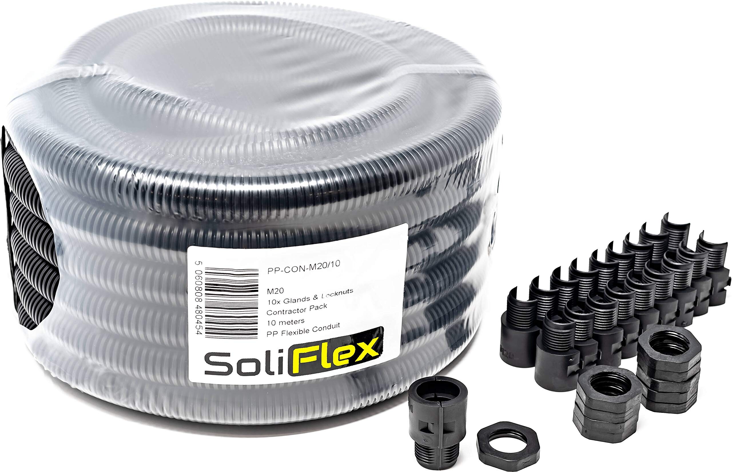 SoliFlex Flexible Conduit Outdoor Cable Contractor Pack IP40-10M Coil ...