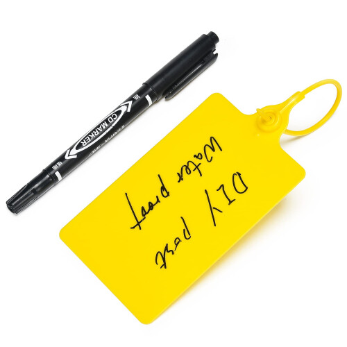 100 Plastic Label Tags Shipping Tags Waterproof Tags for Labeling Zip ...
