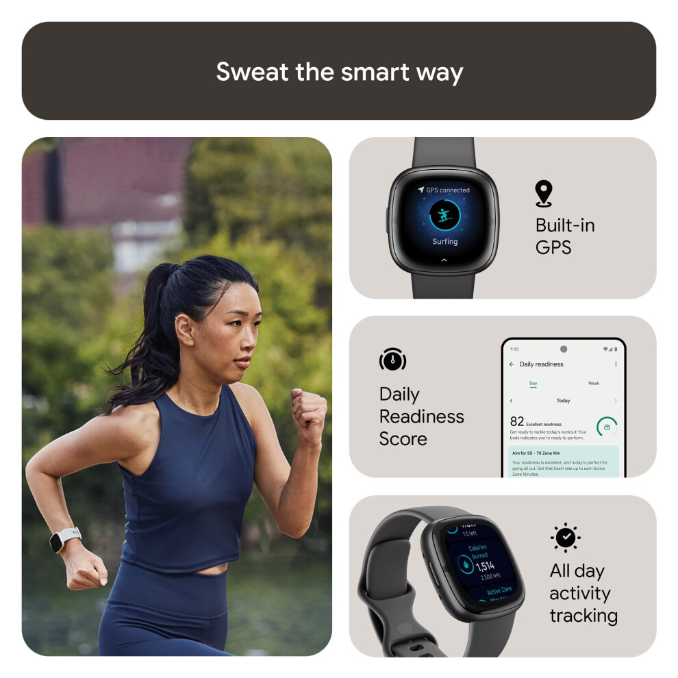 Fitbit Sense 2 Health and Fitness Smartwatch with built-in GPS ...