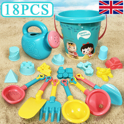 18x Kids Sandpit Toys Outdoor Beach Sand Pit Water Play Set Toddler ...