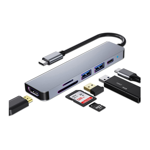 Chronus USB C HUB, Multiport USB C Adapter for Macbook Pro & Air ...