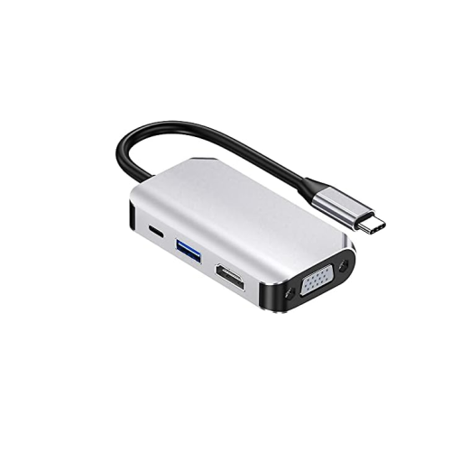 Chronus 4 in 1 USB Type C Hub Splitter Docking Station Dongle Multiport ...