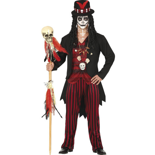 Men's Fiestas Guirca Voodoo Witch Doctor Halloween Costume - L on OnBuy