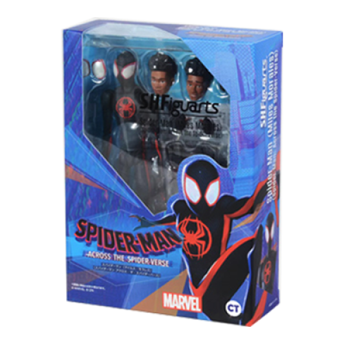 (Miles with box) Sh Figuarts Spider-man Miles Morales Gwen Stacy Action ...